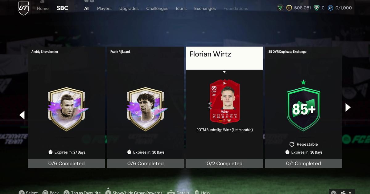 Fc 24 How To Complete Bundesliga Potm Wirtz Sbc Costs And Solutions