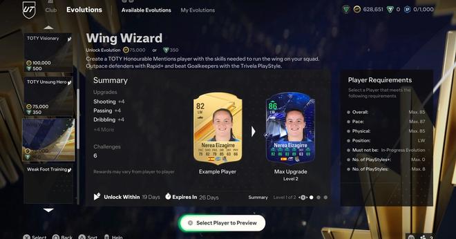 FC 24 Wing Wizard Evolutions Guide FC 24 Wing Wizard Evolutions Guide